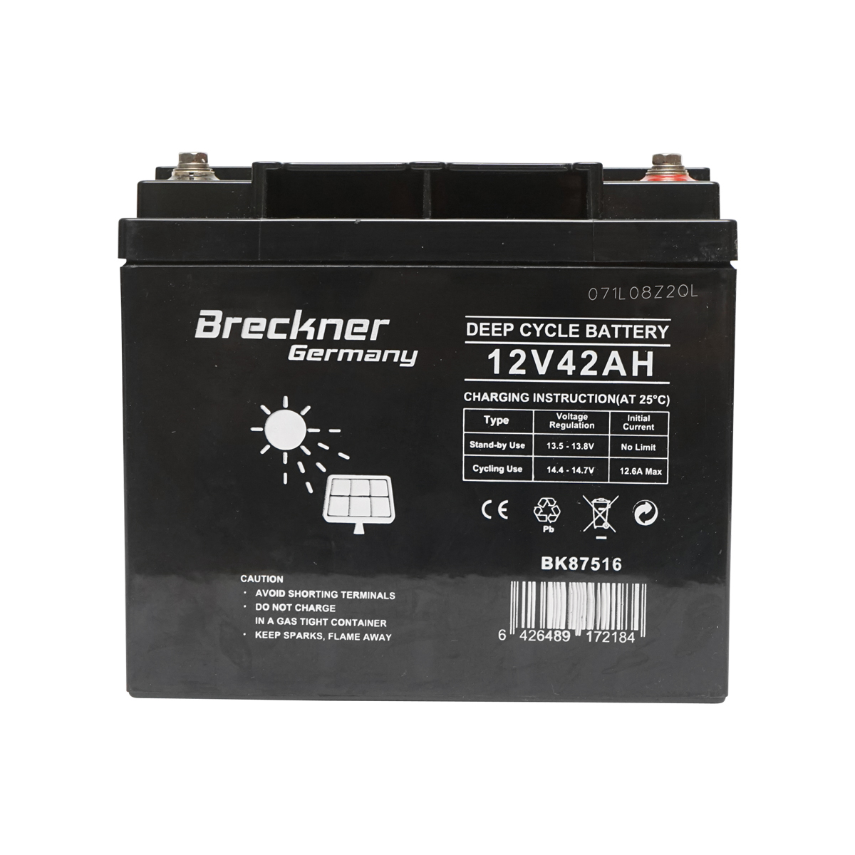 Baterie 12V/42Ah 196x165x175x175mm 13Kg Breckner Germany BK87516 - UTB ...