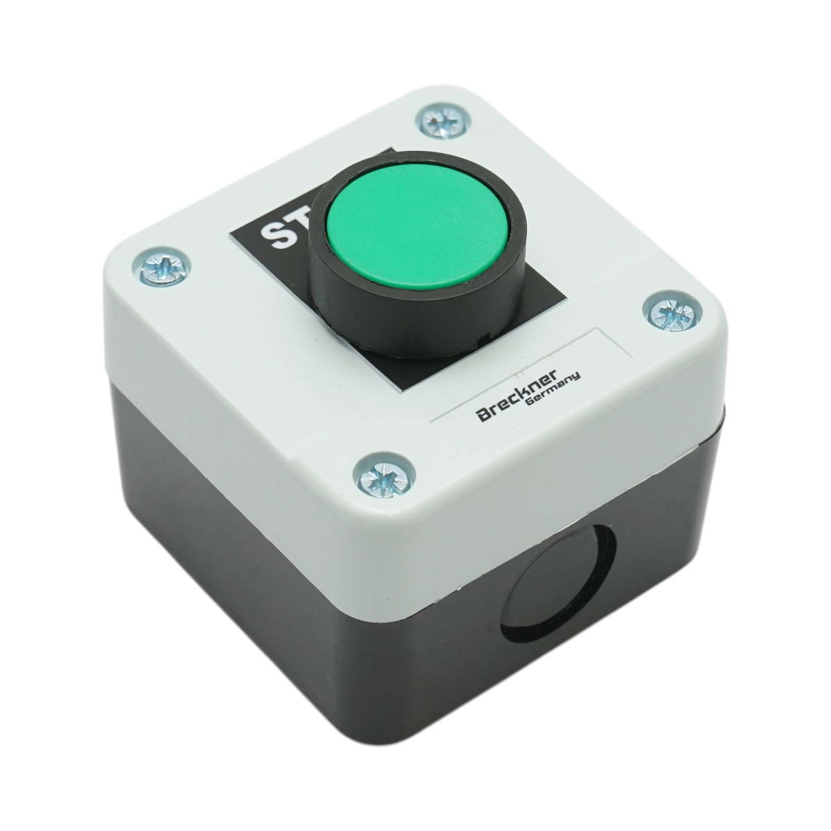Carcasa buton comanda START verde cu revenire 1NO Breckner Germany ...